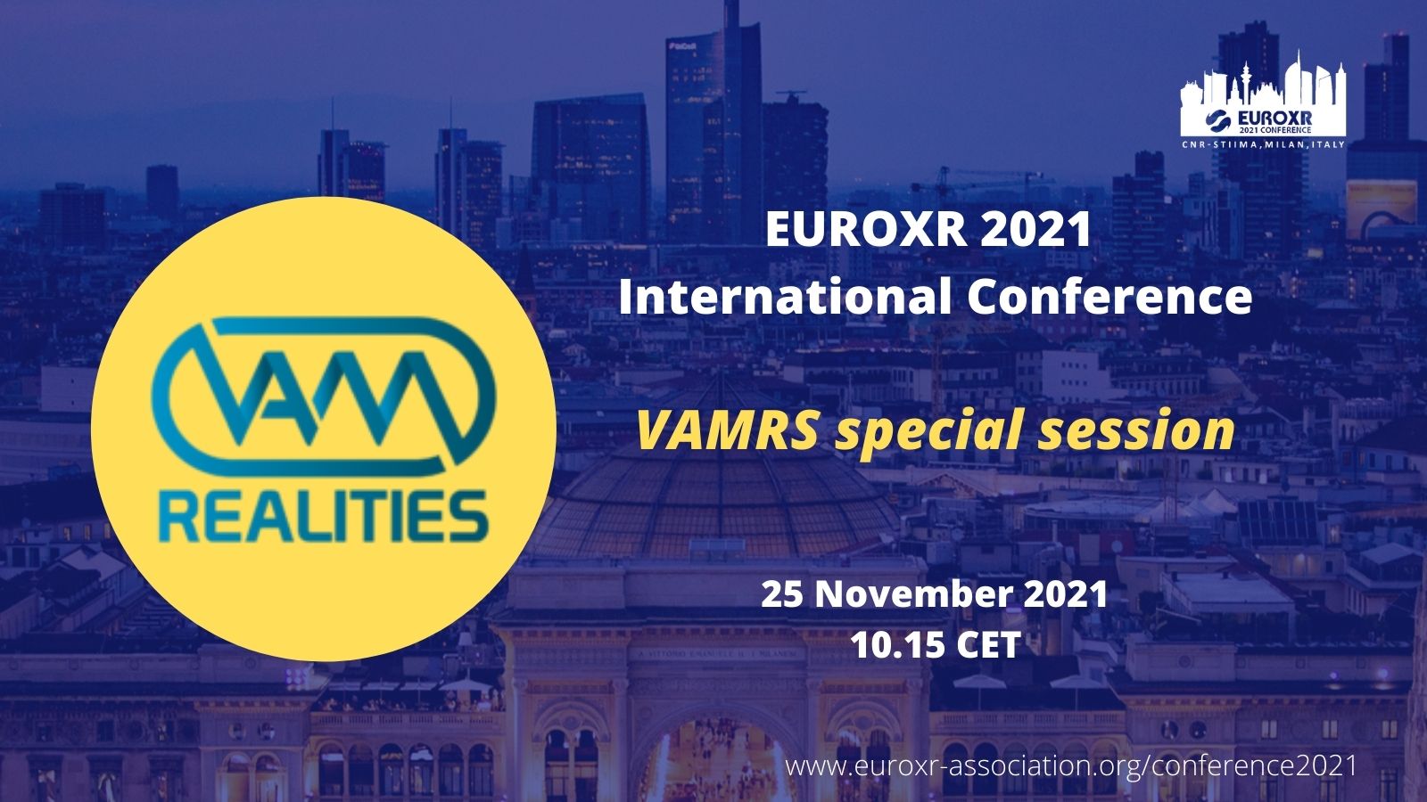 VAMRS goes to EuroXR 2021 | EuroXR